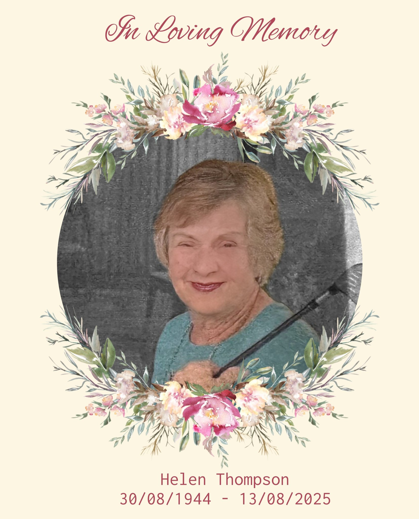 In Memoriam - Helen Thompson - McCracken